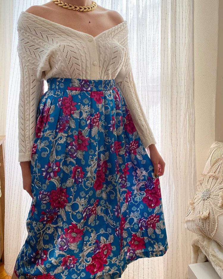 Pykettes Floral Midi Skirt – CuzyeahCloset